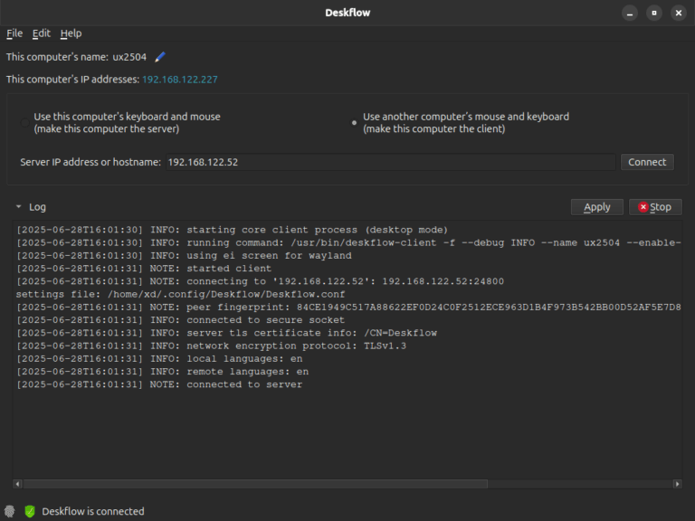 Deskflow – XtraDeb